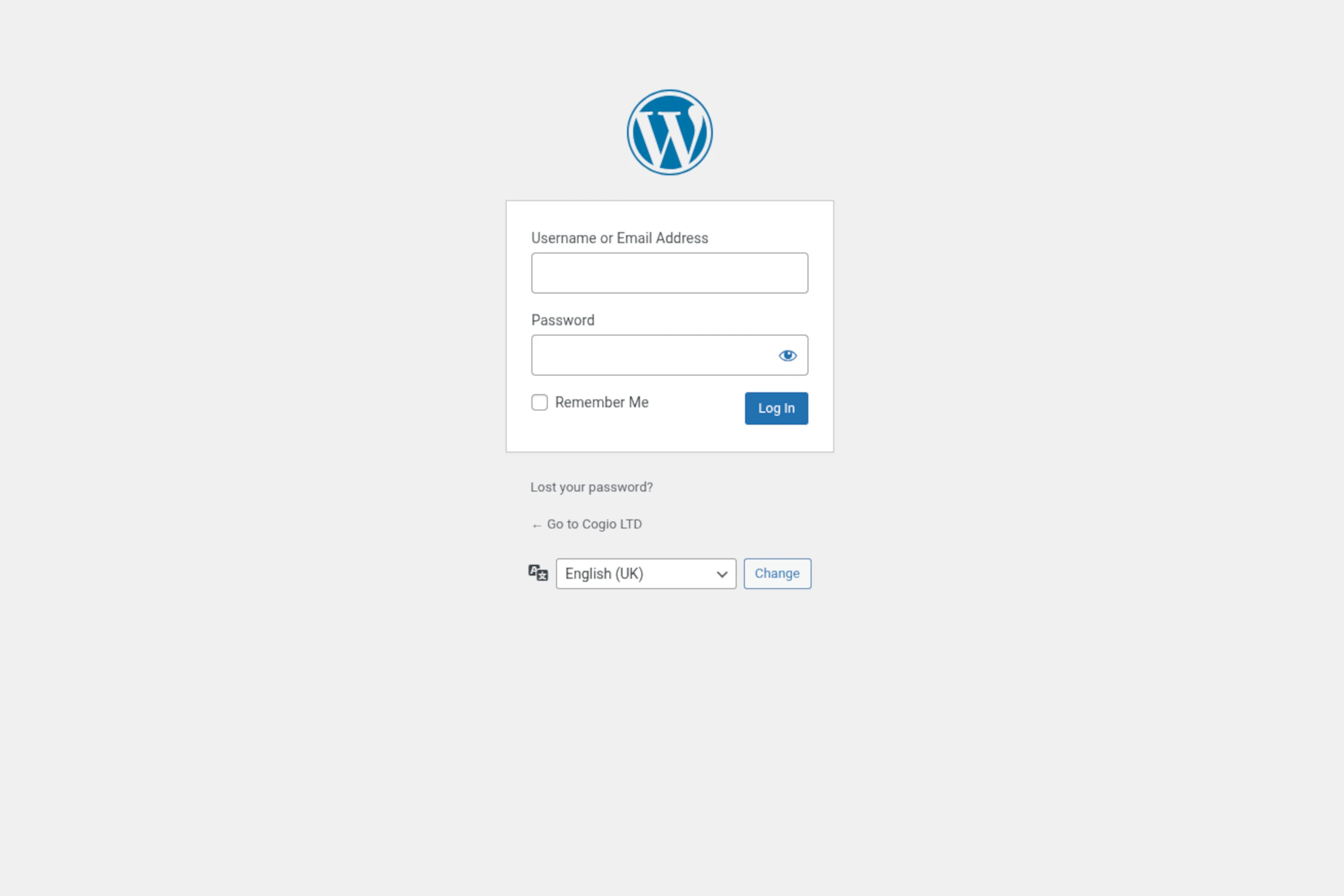 How to log in to your WordPress website - Cogio LTD